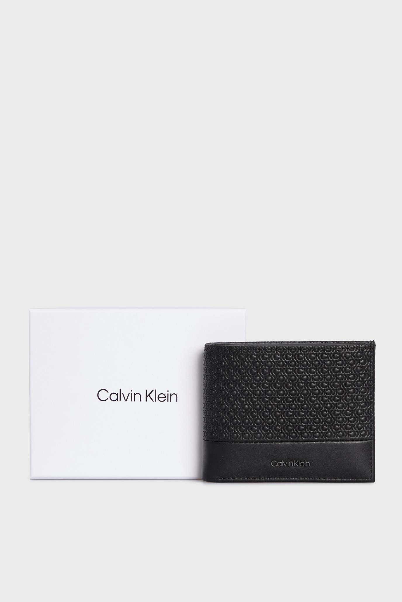Мужской черный кожаный кошелек NANO MONO BIFOLD Calvin Klein K50K512279 ...