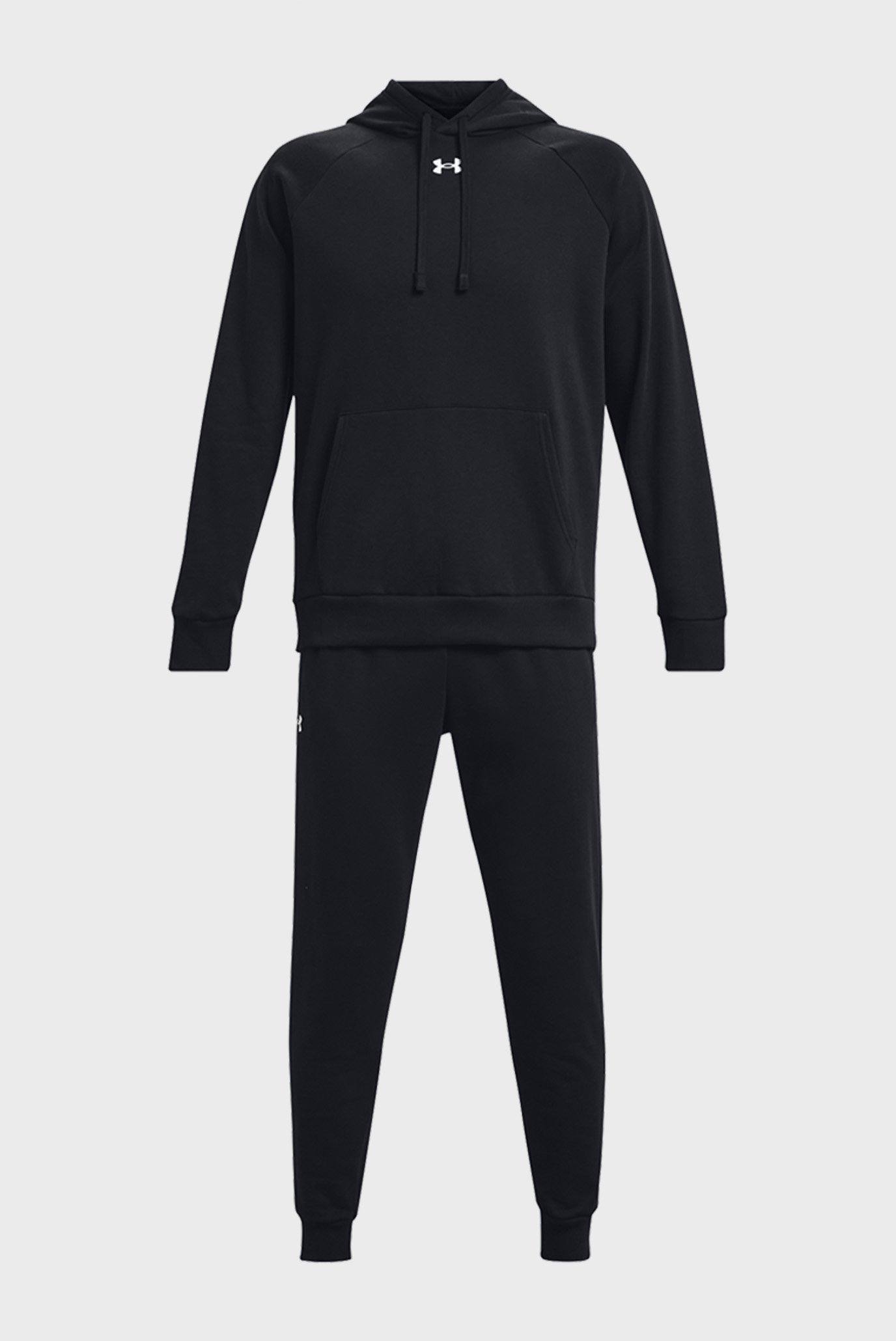 Мужской черный спортивный костюм (худи, брюки) UA Rival Fleece Suit ...