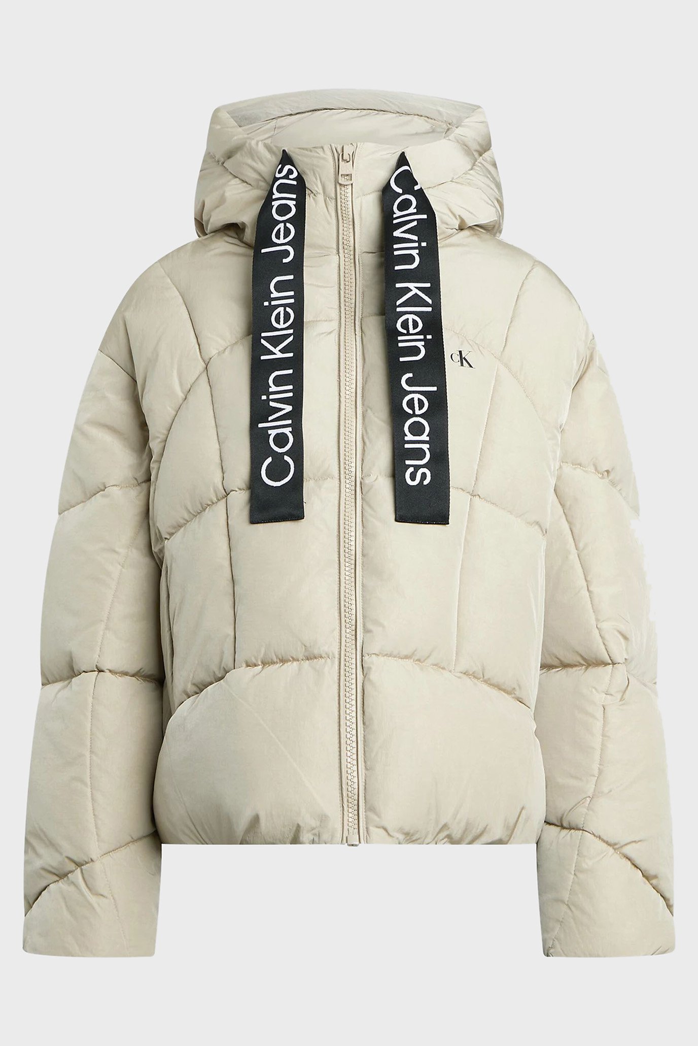Куртка зимняя Logo Drawstring Short Puffer Calvin Klein Jeans