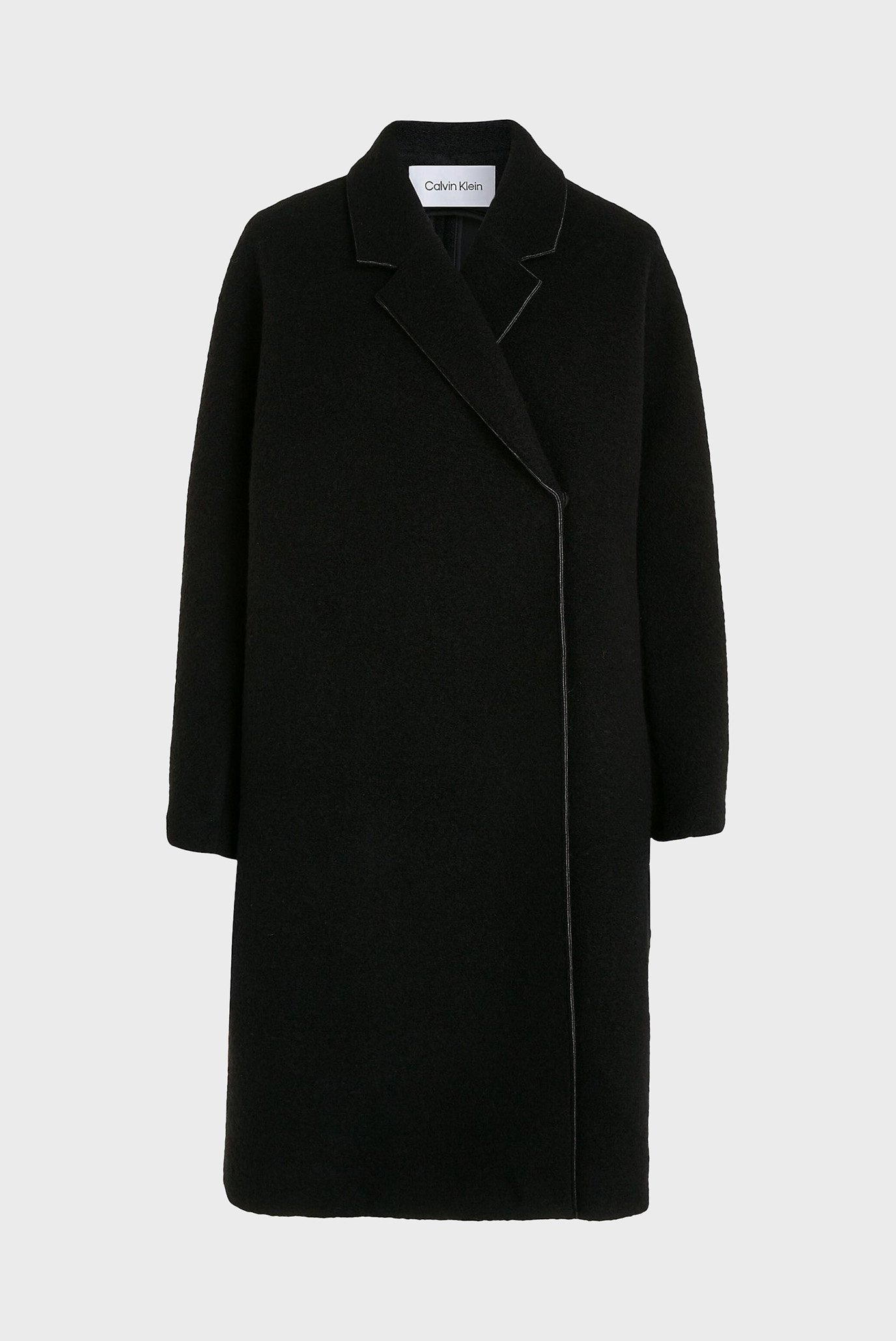 Calvin klein black wool coat store