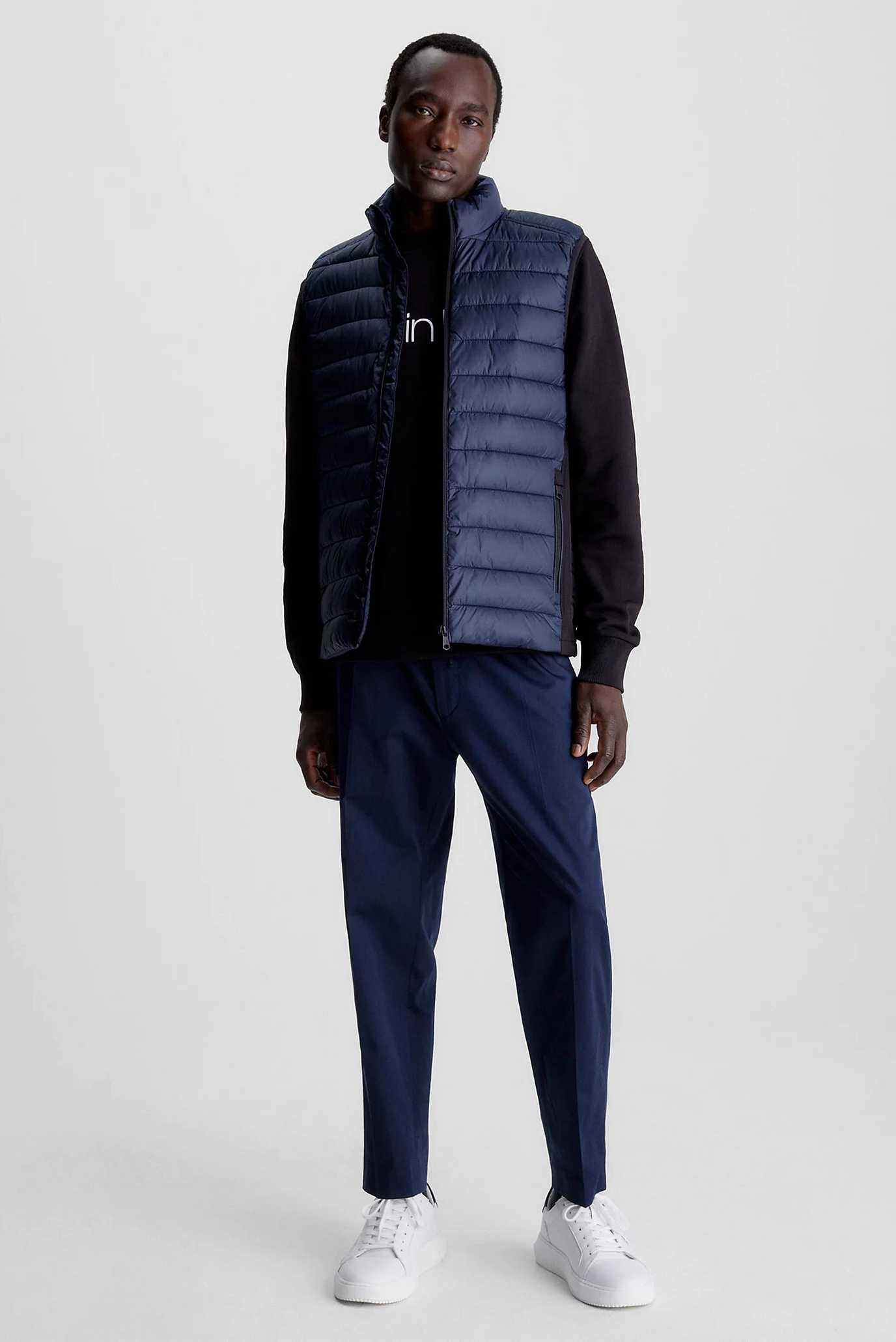 Calvin klein navy vest store