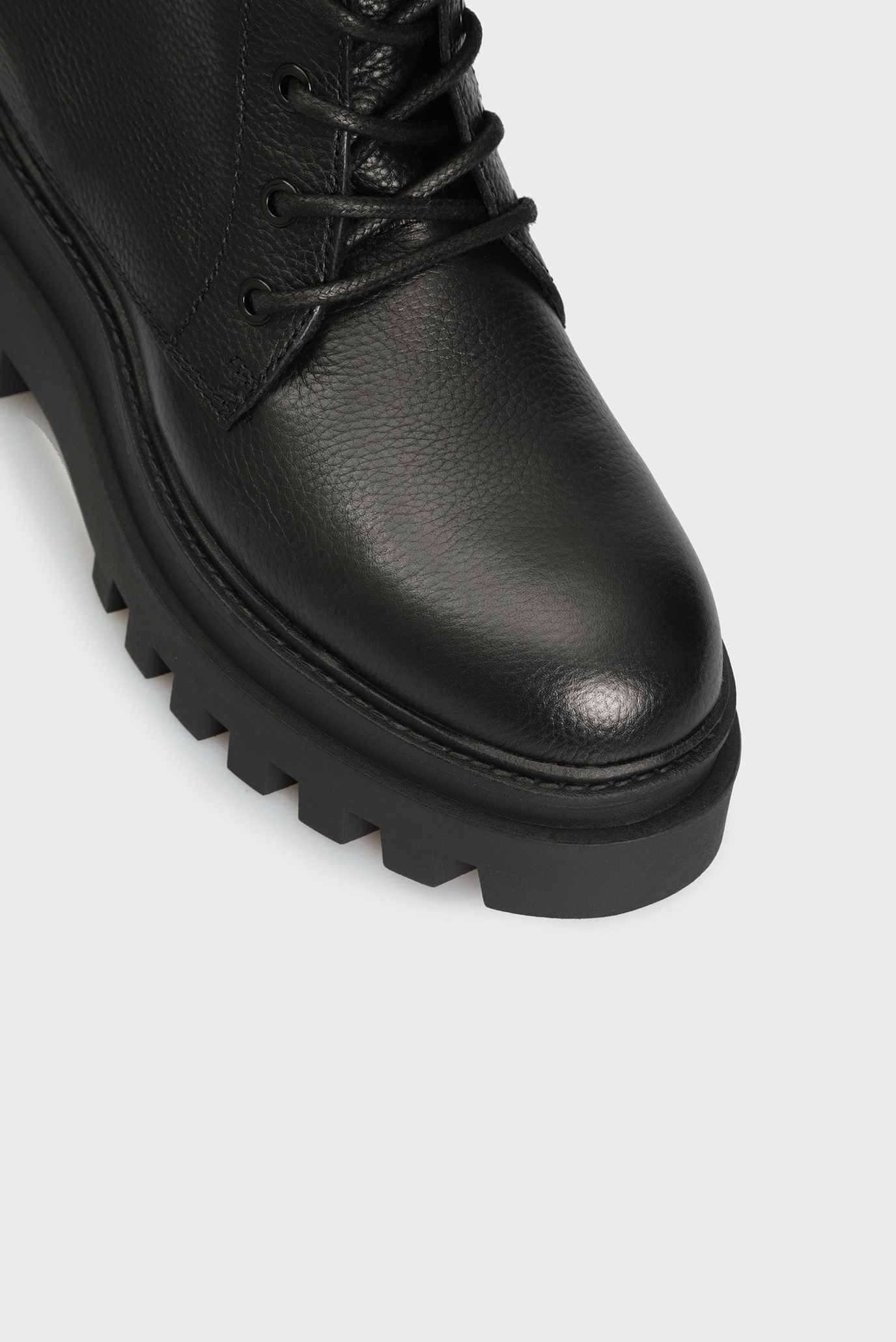 Женские черные кожаные ботинки FLATFORM Calvin Klein Jeans YW0YW00843 ...