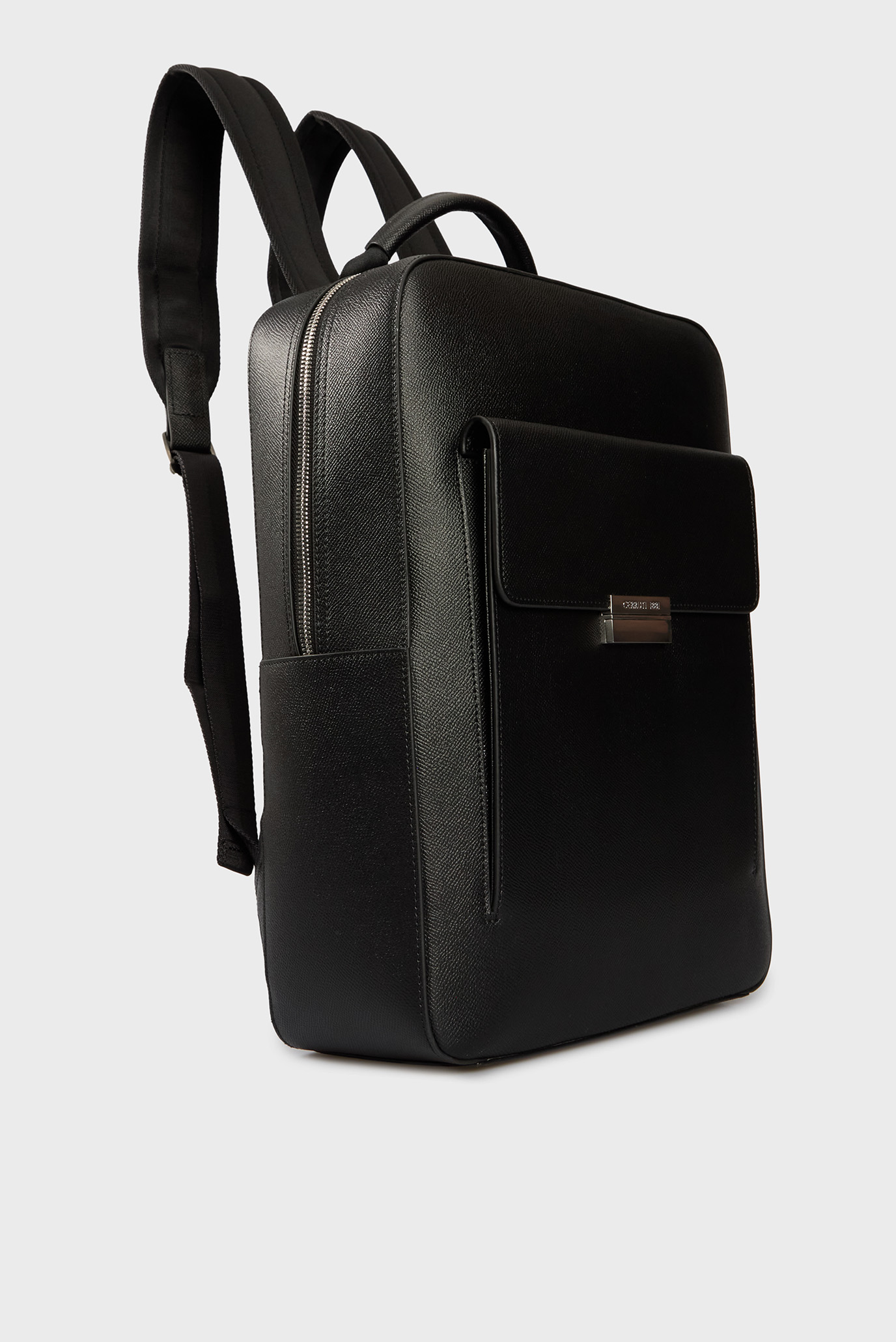 Мужской черный кожаный рюкзак THOMAS BACKPACK Cerruti 1881 CEZA06753M ...