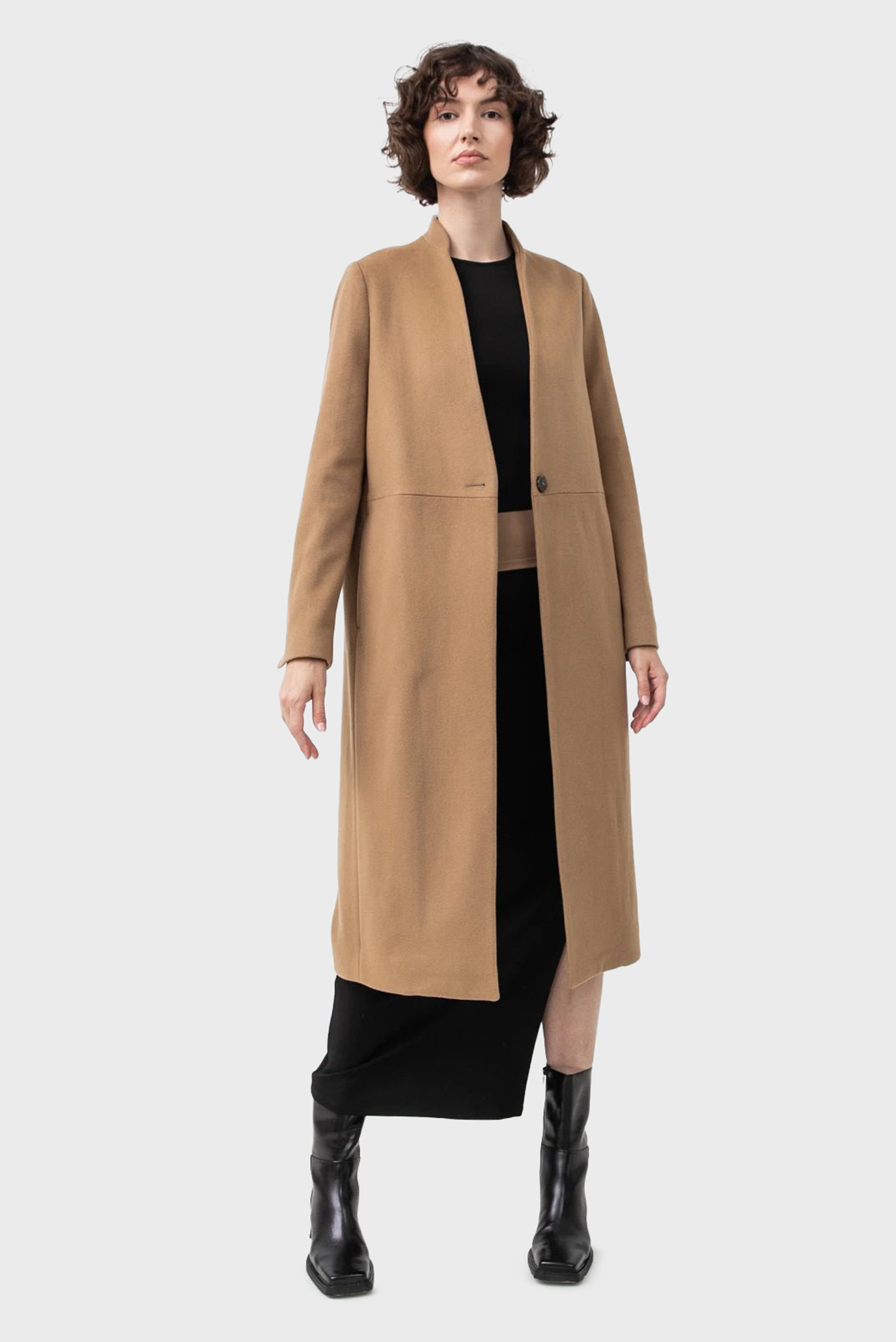 Женское бежевое шерстяное пальто LIGHTWEIGHT Calvin Klein K20K204156 ...