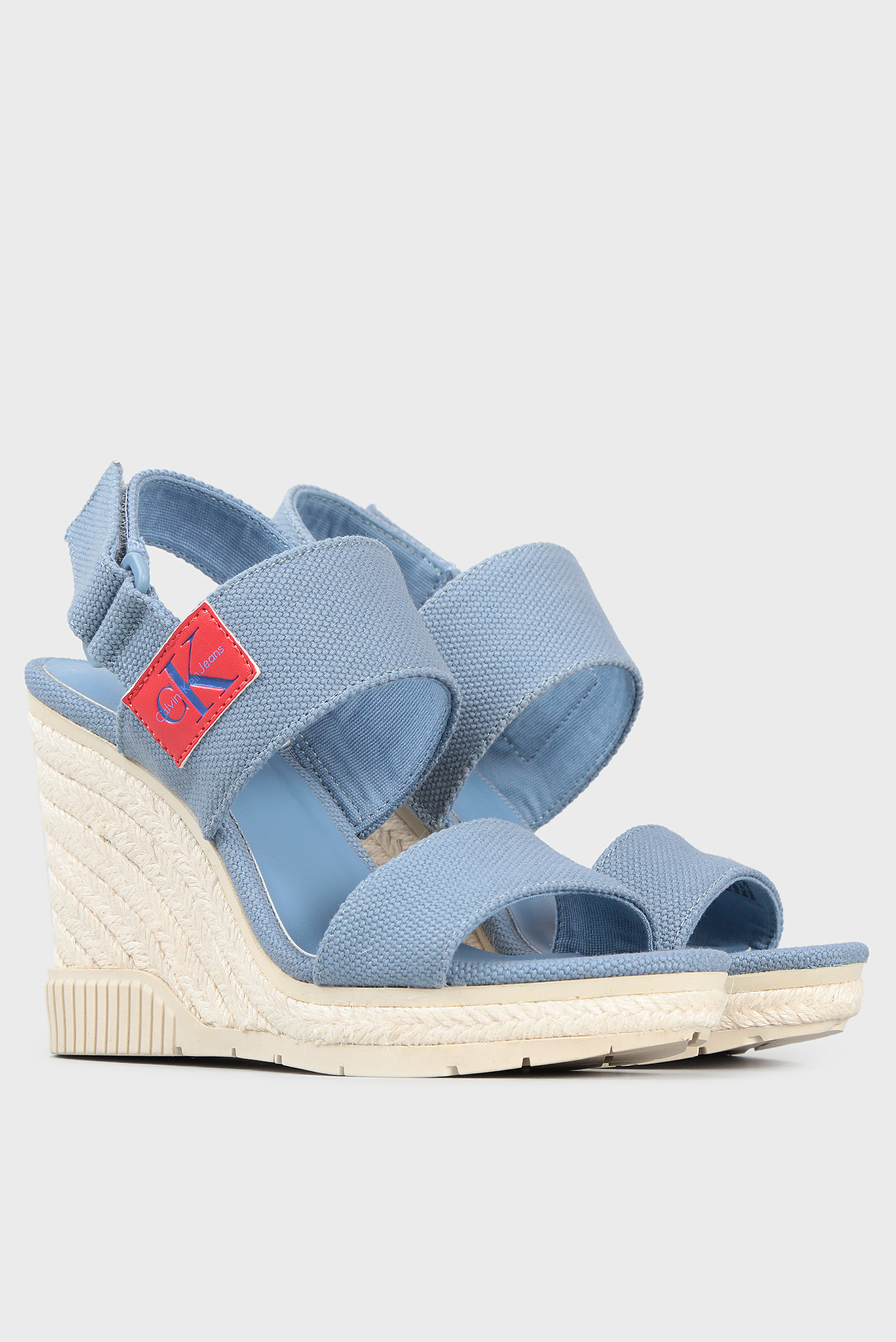 Женские голубые босоножки Calvin Klein Jeans R8811 — FR Group