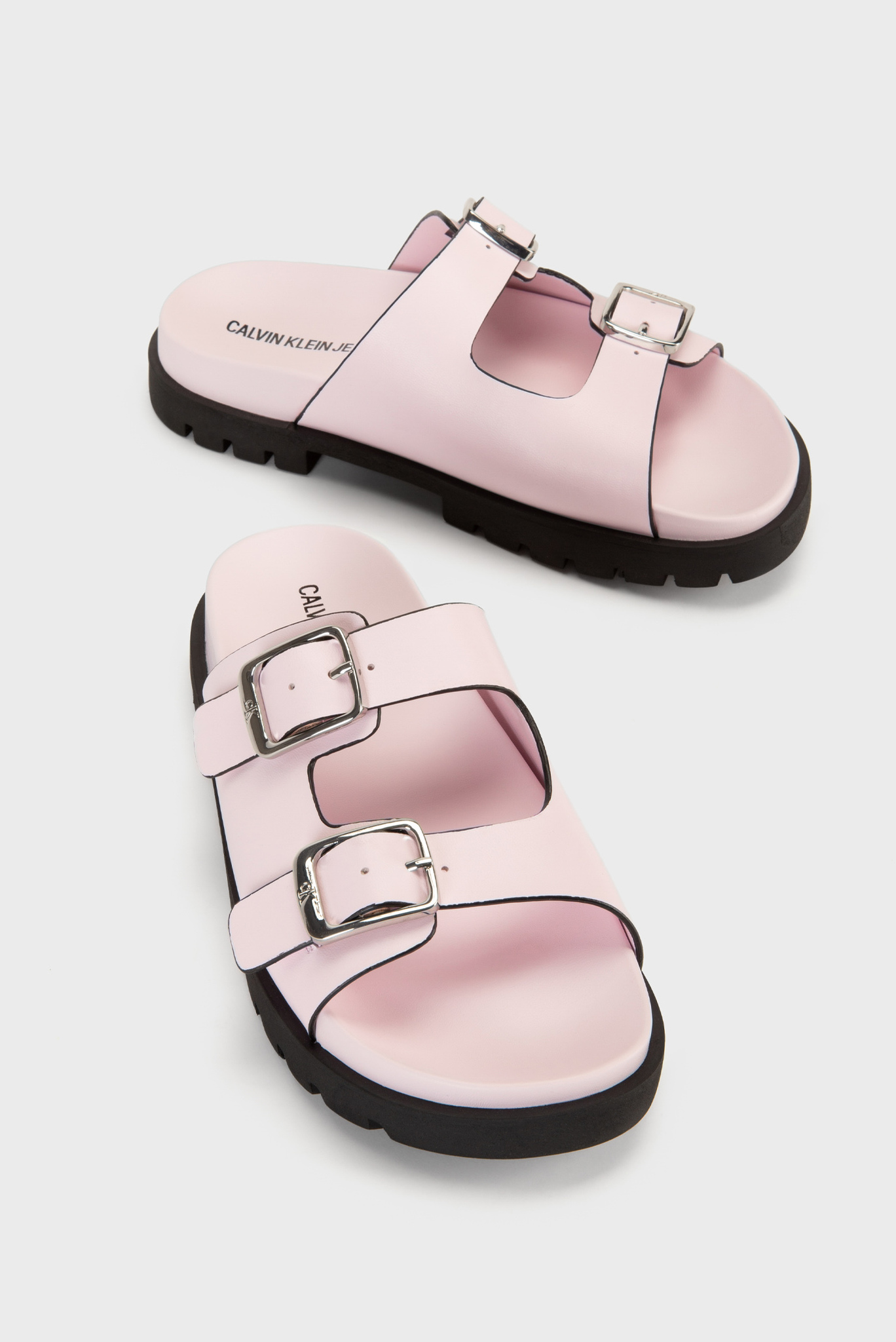 FLAT SANDAL TWOSTRAPS BCKL PA PL Calvin Klein Jeans YW0YW00147 FR Group